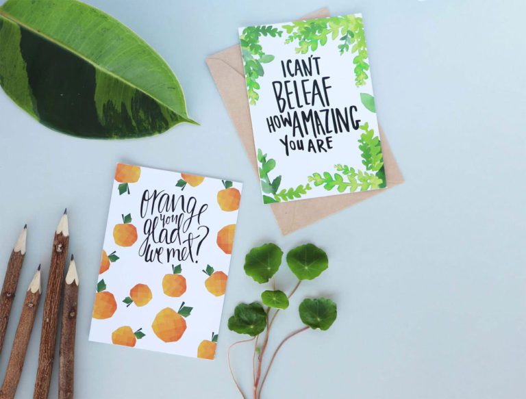 Orange you Glad we Met? Pun Greeting Card - Rosie Lou